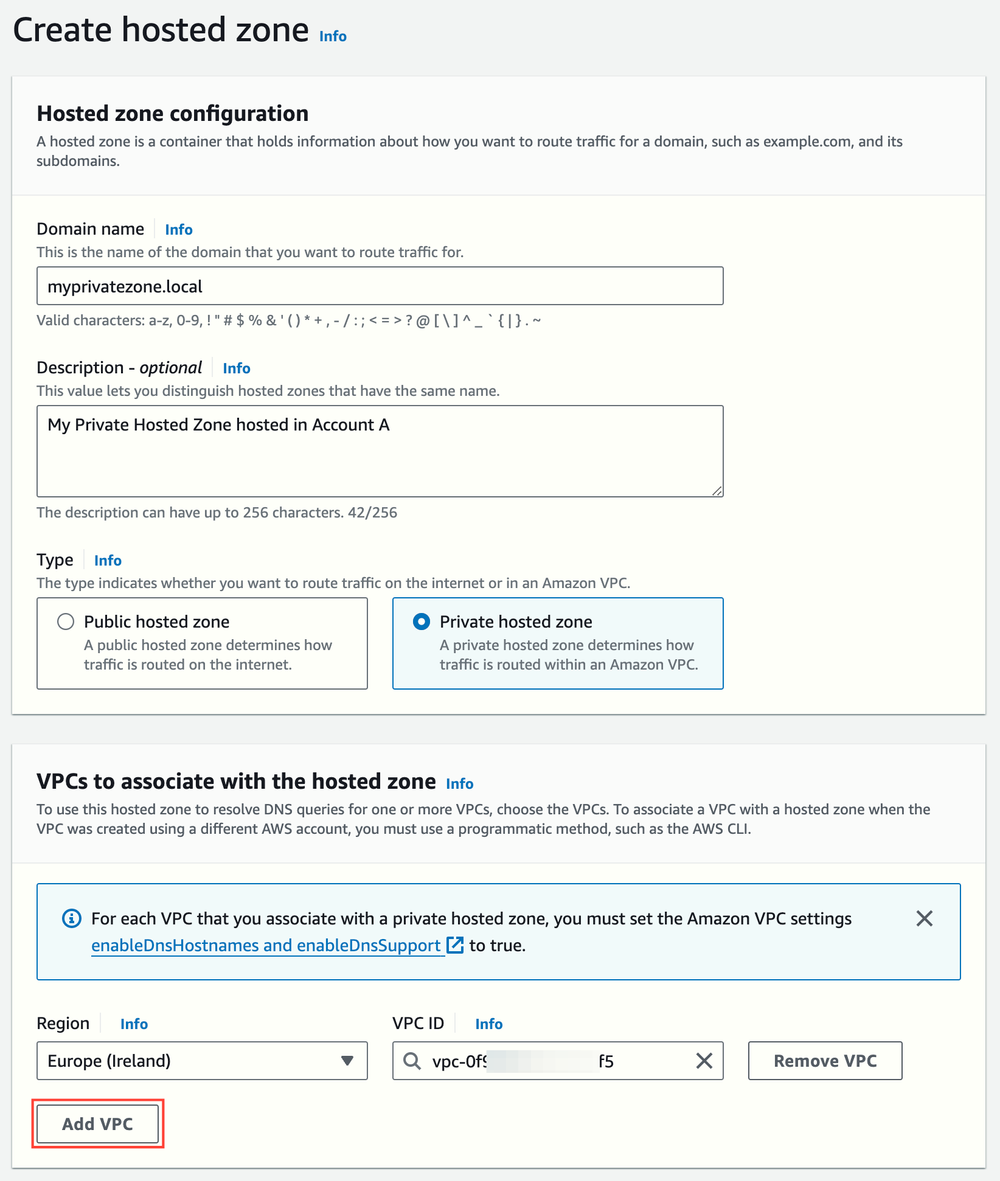 Associating A Route 53 Private Hosted Zone Across Aws Accounts Using