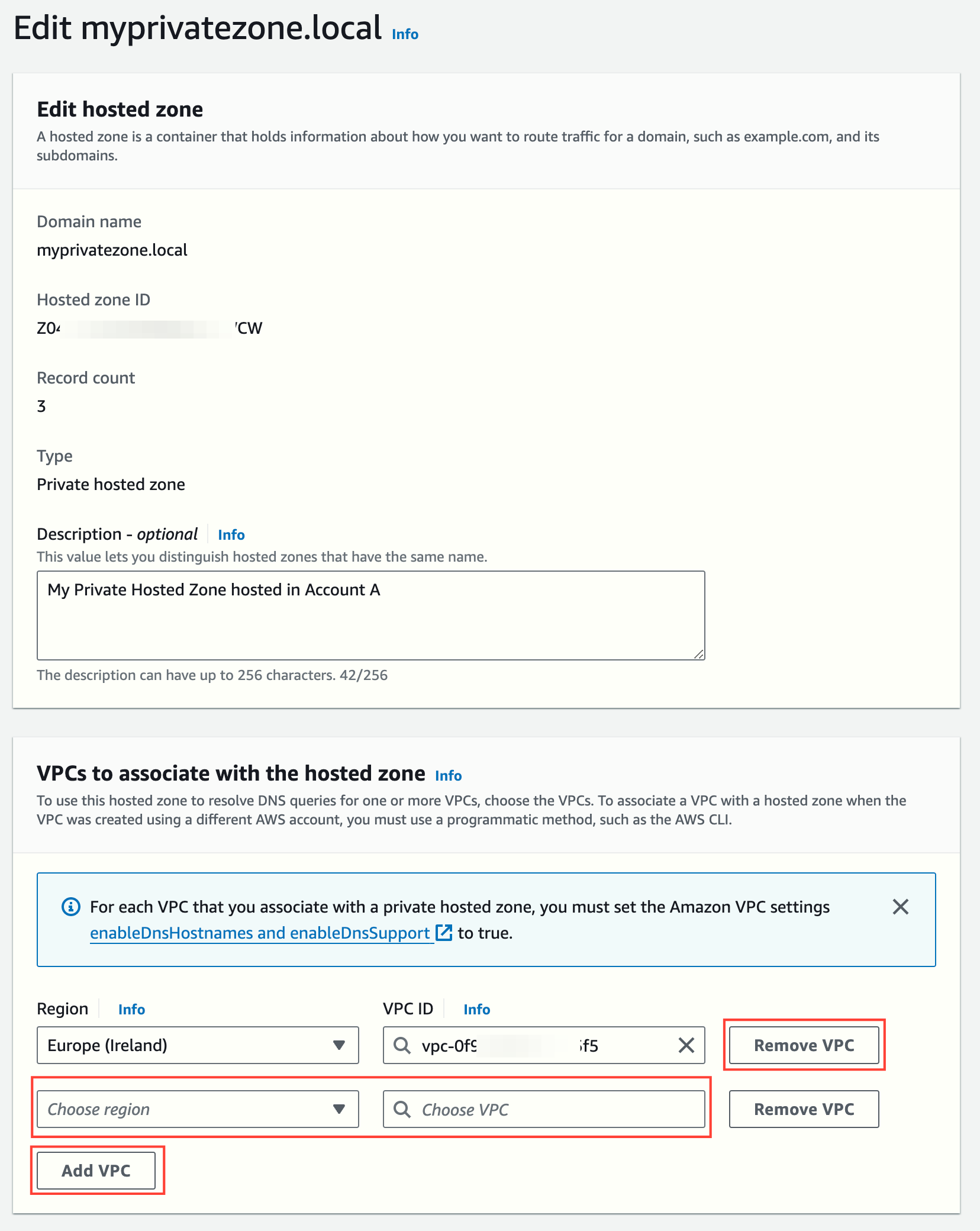 Associating a Route 53 Private Hosted zone across AWS accounts using ...