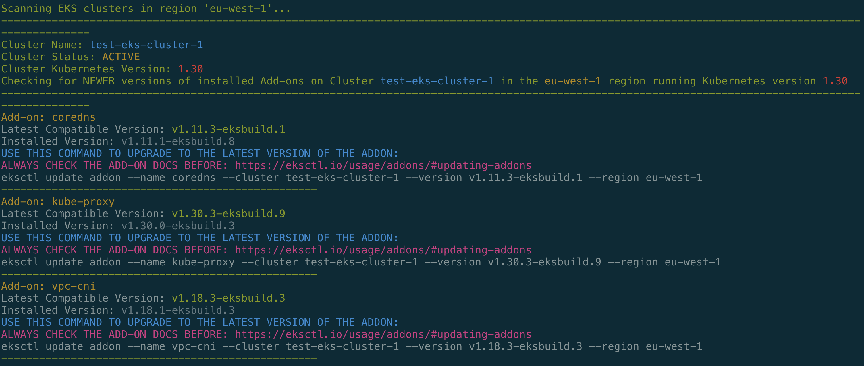 Simplifying EKS Add-on Management with a Python Script