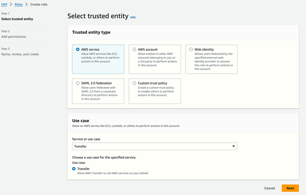 Access an S3 Bucket using SFTP and password-based authentication